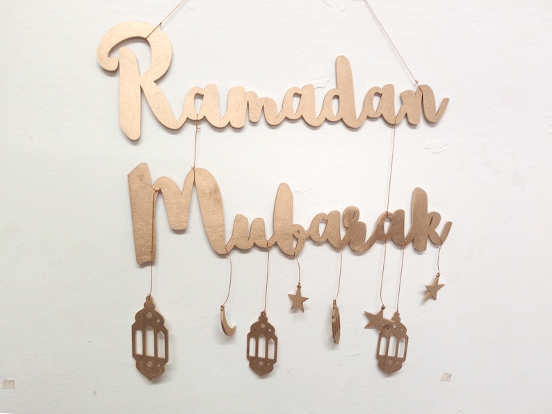 Ramadan Mubarak Letters With Decoration - Etsy