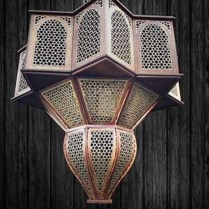 Wooden Oriental Lamp "noor" for 4 Light Bulbs (E27) - Etsy