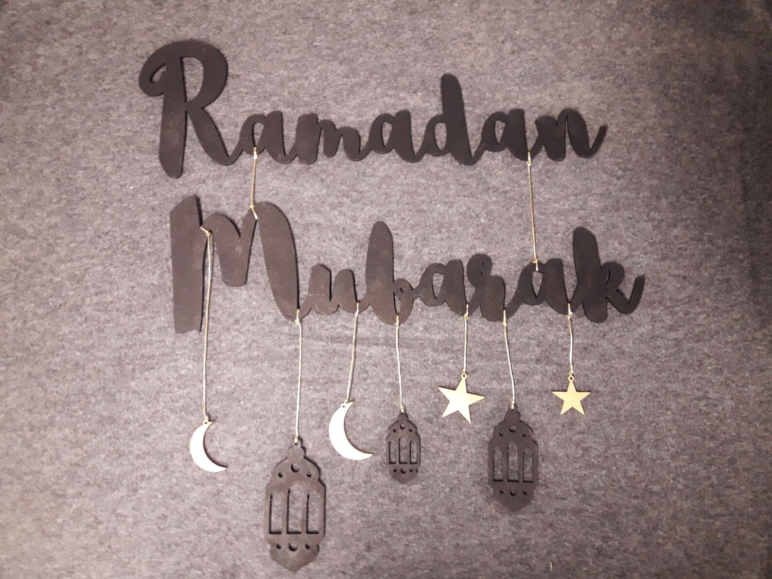 Ramadan Mubarak Letters With Decoration - Etsy