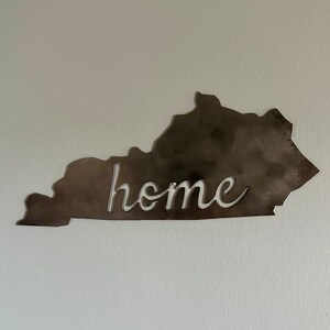 Home State Metal Sign You Choose - Etsy