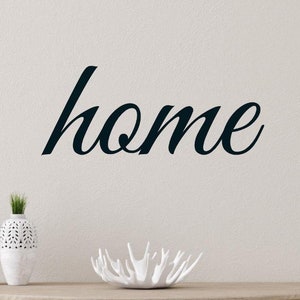 Home Metal Word Sign | Custom Steel Wall Art | Personalized Home Decor ...