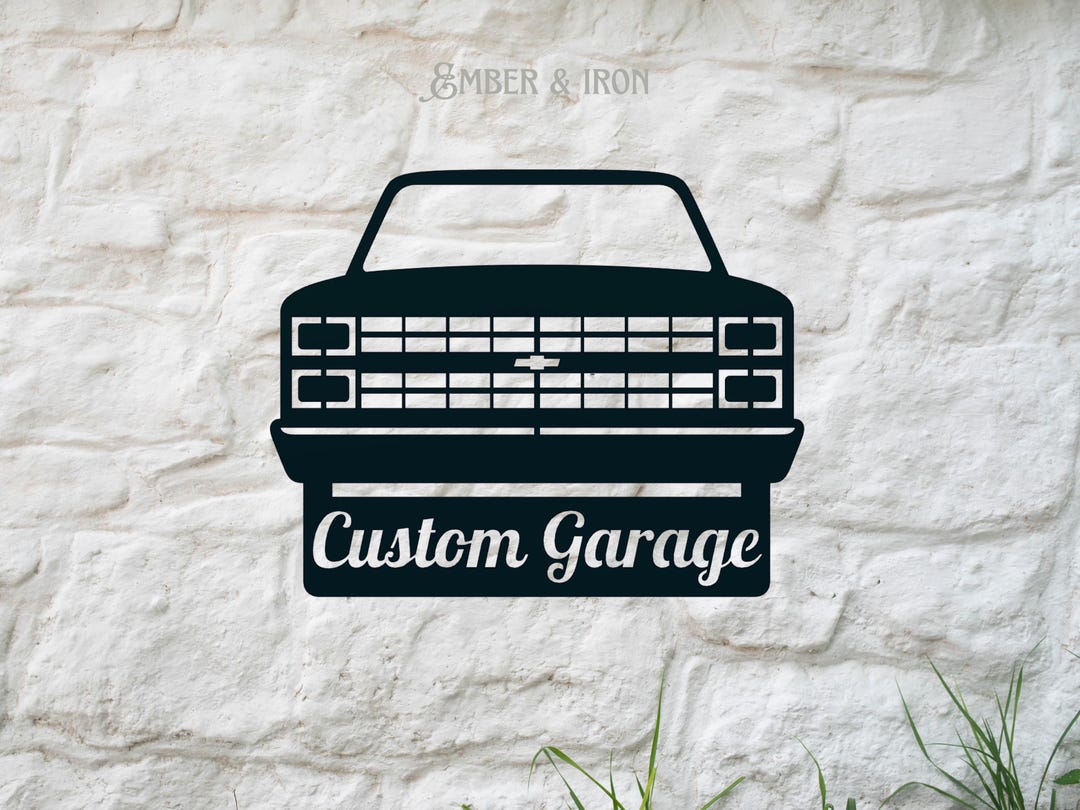 Personalized Chevy C10 Metal Sign | 1981-1988 Truck Square Body ...