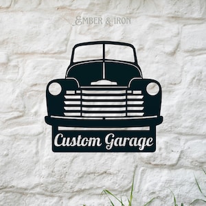 Personalized Chevy 3100 Metal Sign | 1947-1953 Classic American Truck ...