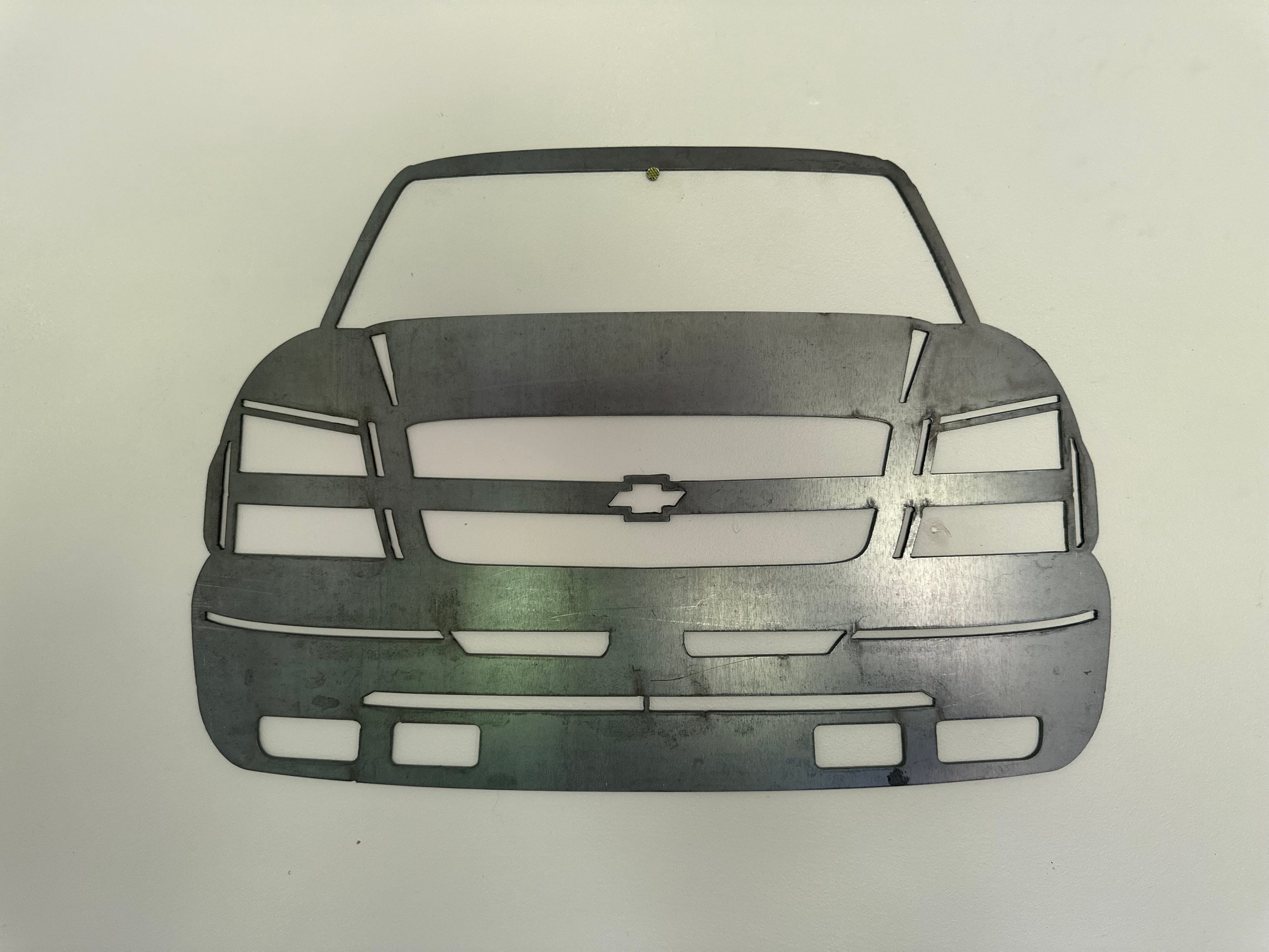 Chevy Silverado 2003 2007 Cat Eye Truck Metal Sign Garage Decor Etsy