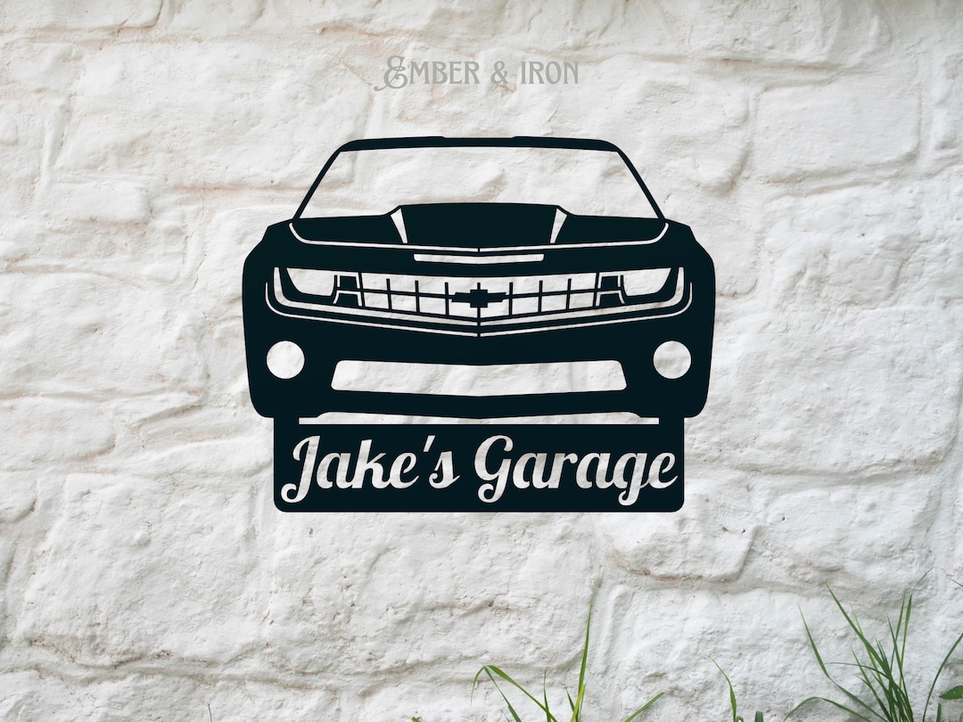 Personalized Chevy Camaro Metal Sign | 2009-2013 American Muscle Car ...