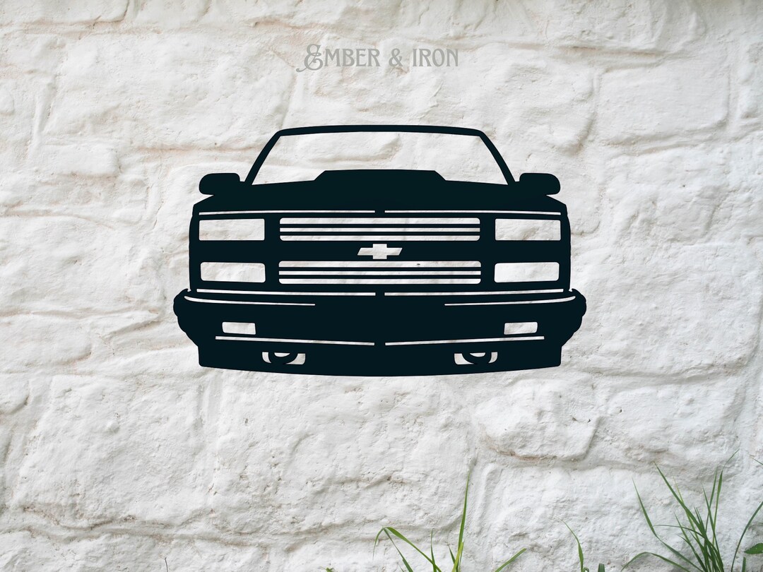 Chevy Silverado Metal Sign | 1990-1999 OBS | Classic American Truck ...