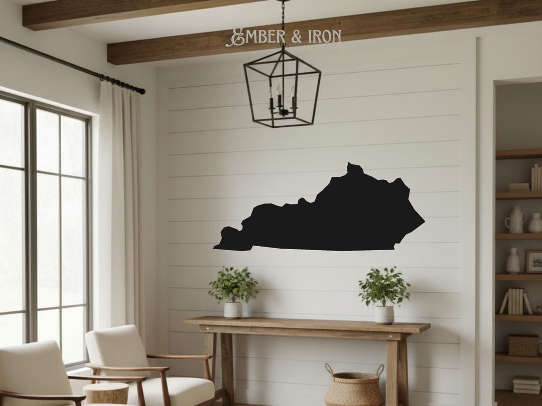 Kentucky State Shape Metal Sign | Bluegrass State | Unbridled Spirit ...
