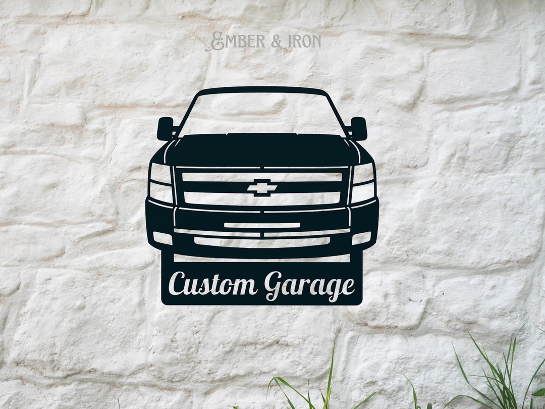 Personalized Chevy Silverado 2500 Metal Sign | 2007-2013 American Truck ...