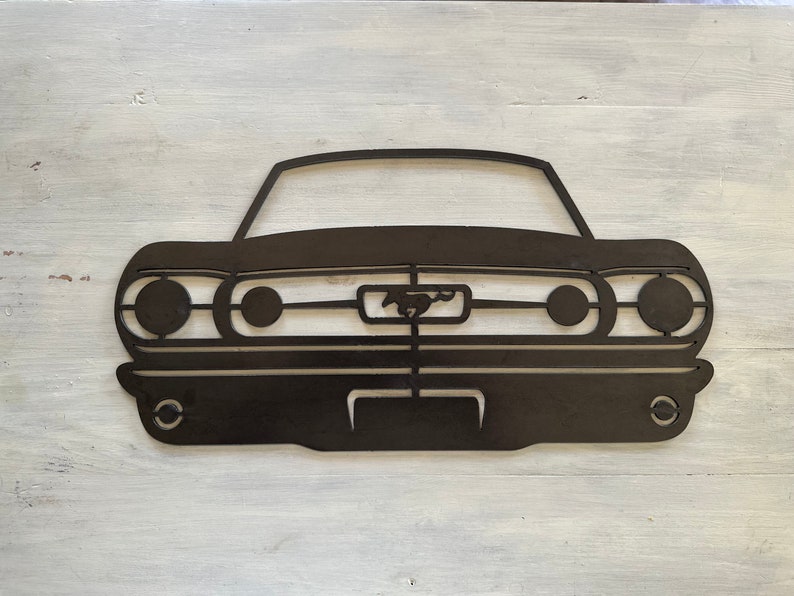 Mustang Metal Sign | 1964 -1967 Classic Muscle Car | Steel Wall Art ...