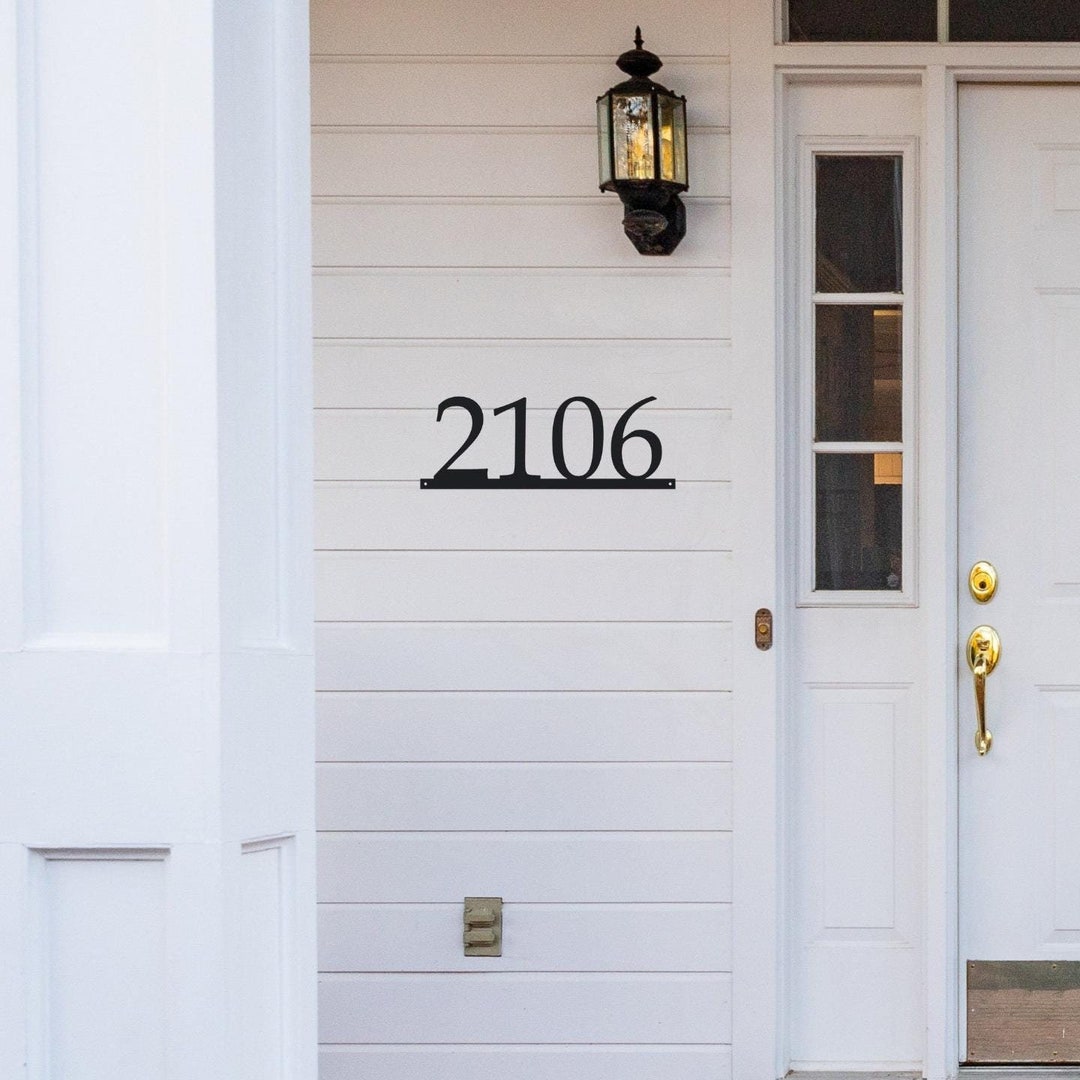 Personalized House Address Steel Sign Custom Metal Numbers Plaque - Etsy
