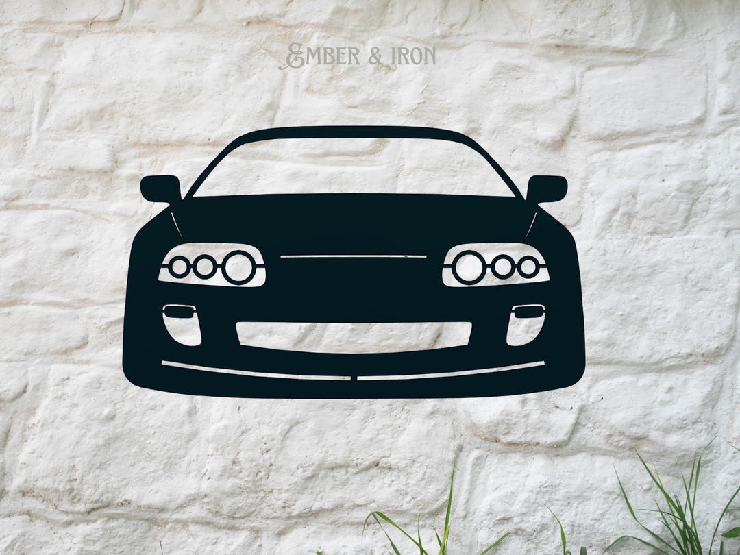 Supra MK4 Metal Sign | 1993-2002 JDM Street Car | Steel Wall Art | Home ...