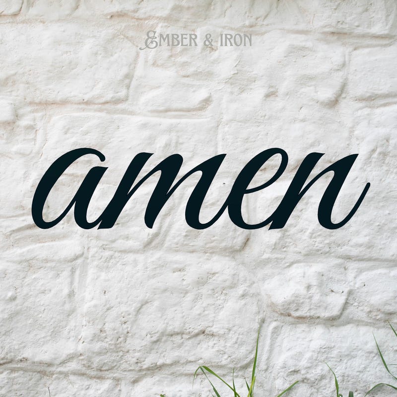 Amen Sign - Etsy