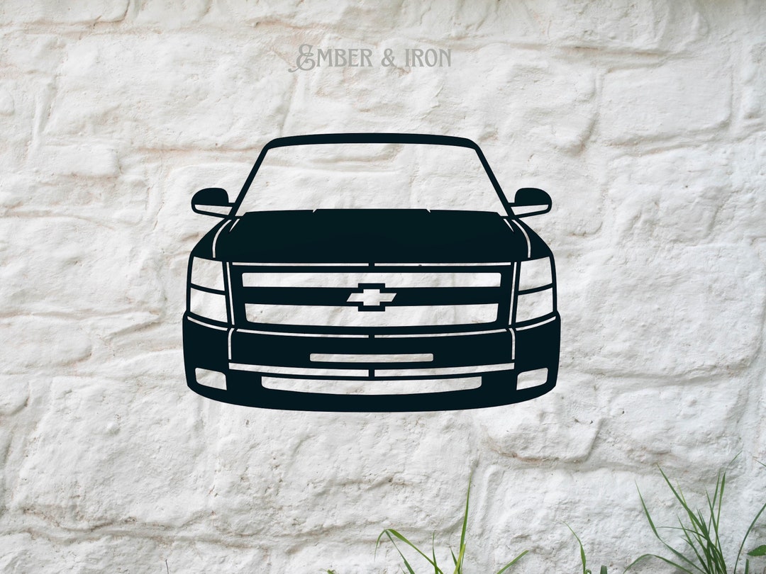 Chevy Silverado Metal Sign | 2007-2013 Chevrolet Truck | Steel Wall Art ...