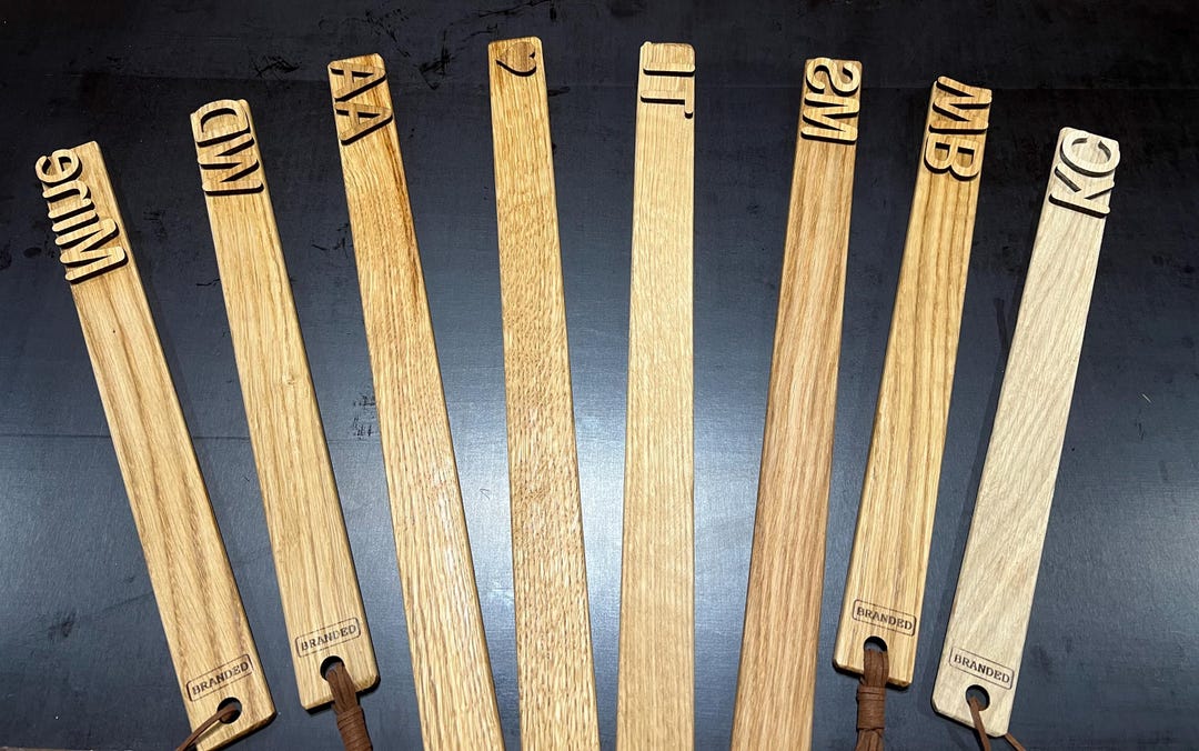 XL Stinger 45cm - 3 X Letter - 4mm Thick- Personalised Spanking Paddle ...