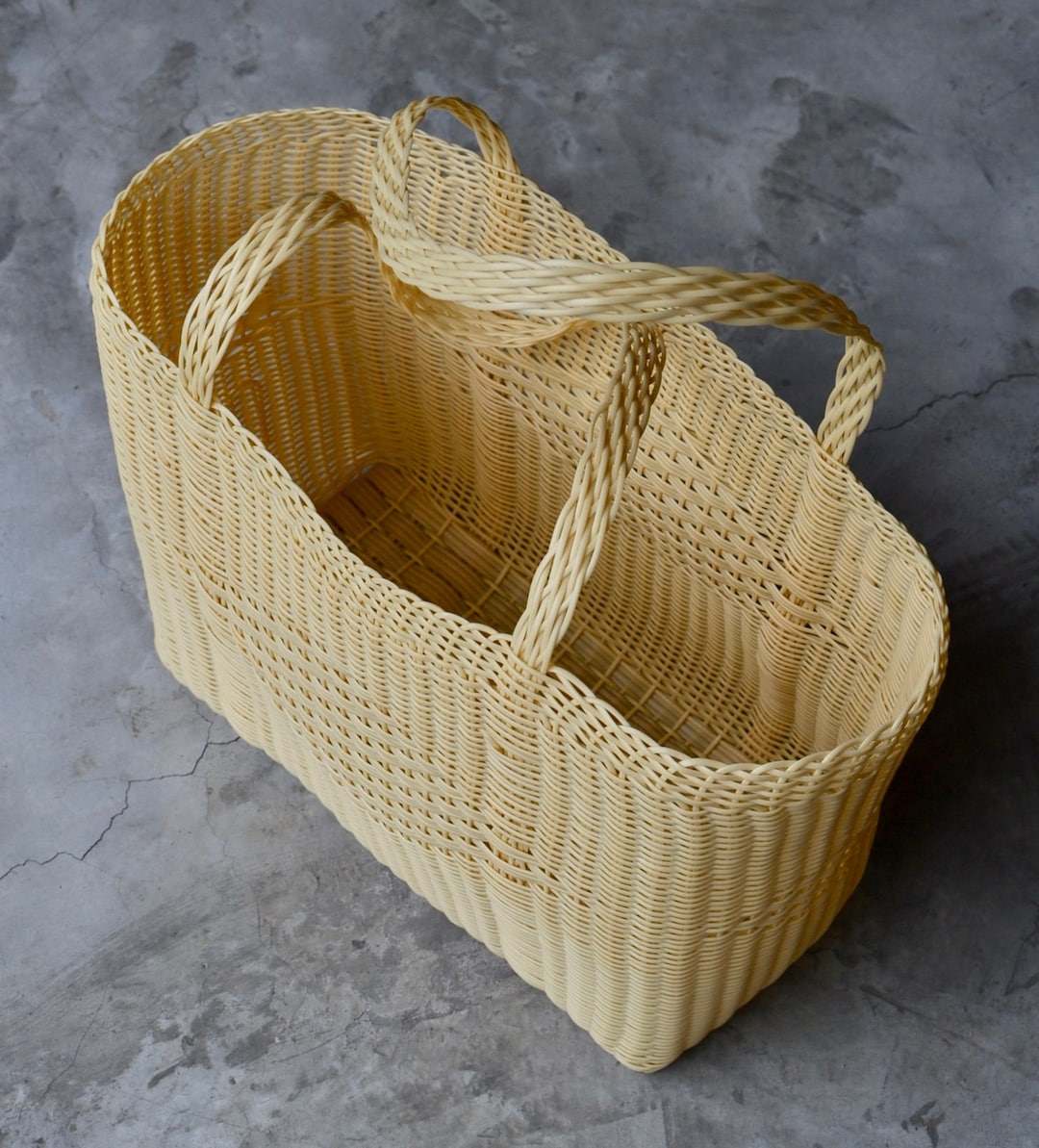 Cream Market - Beach - Picnic - Grocery Basket - Very Resistant - Hand ...