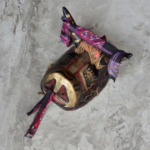 Black Bull/demon Mask Hand-carved Hand-painted From Guatemala ...
