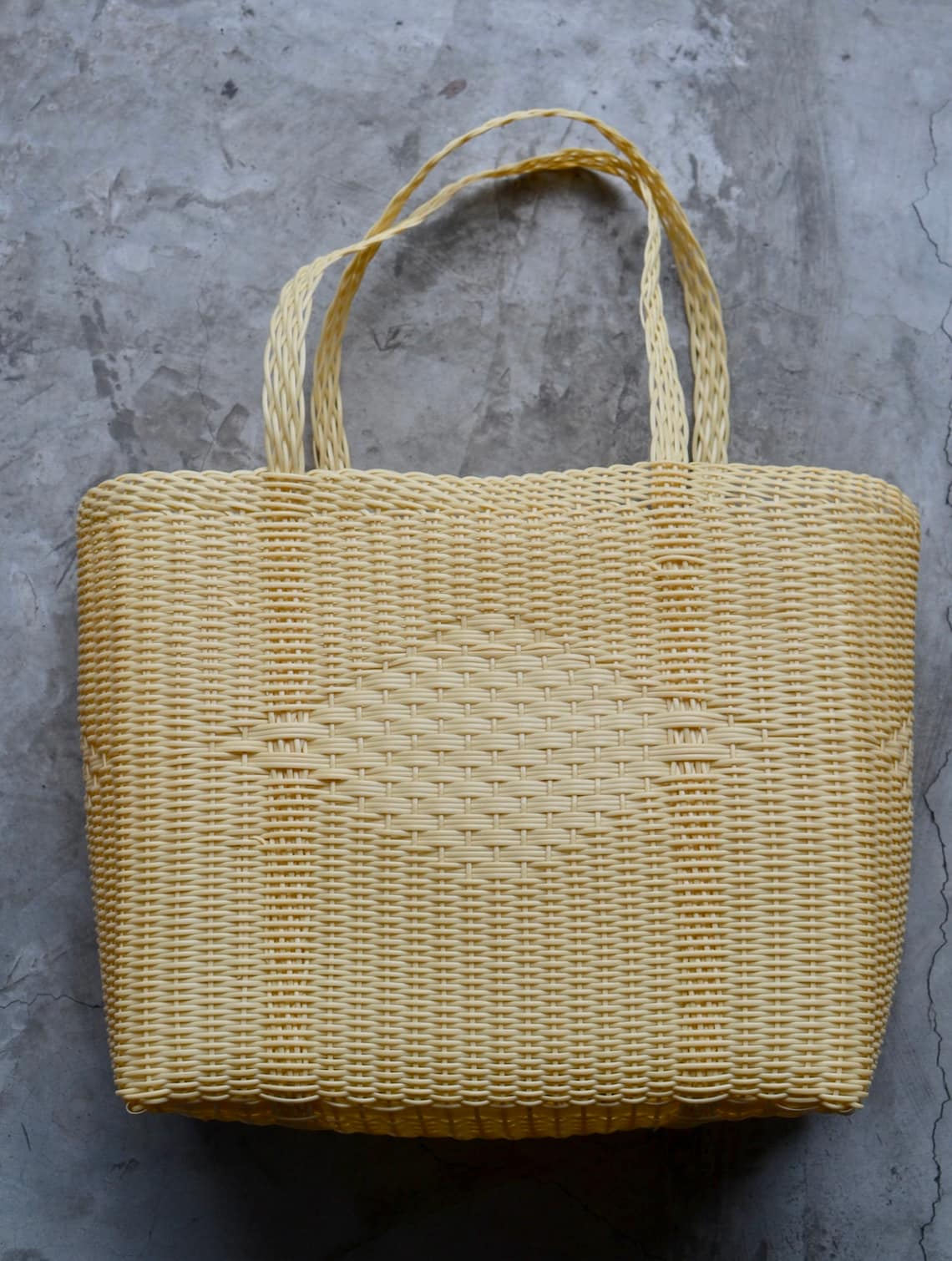 Cream Market Beach Picnic Grocery Basket Very | Etsy