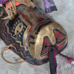 Black Bull/demon Mask Hand-carved Hand-painted From Guatemala ...