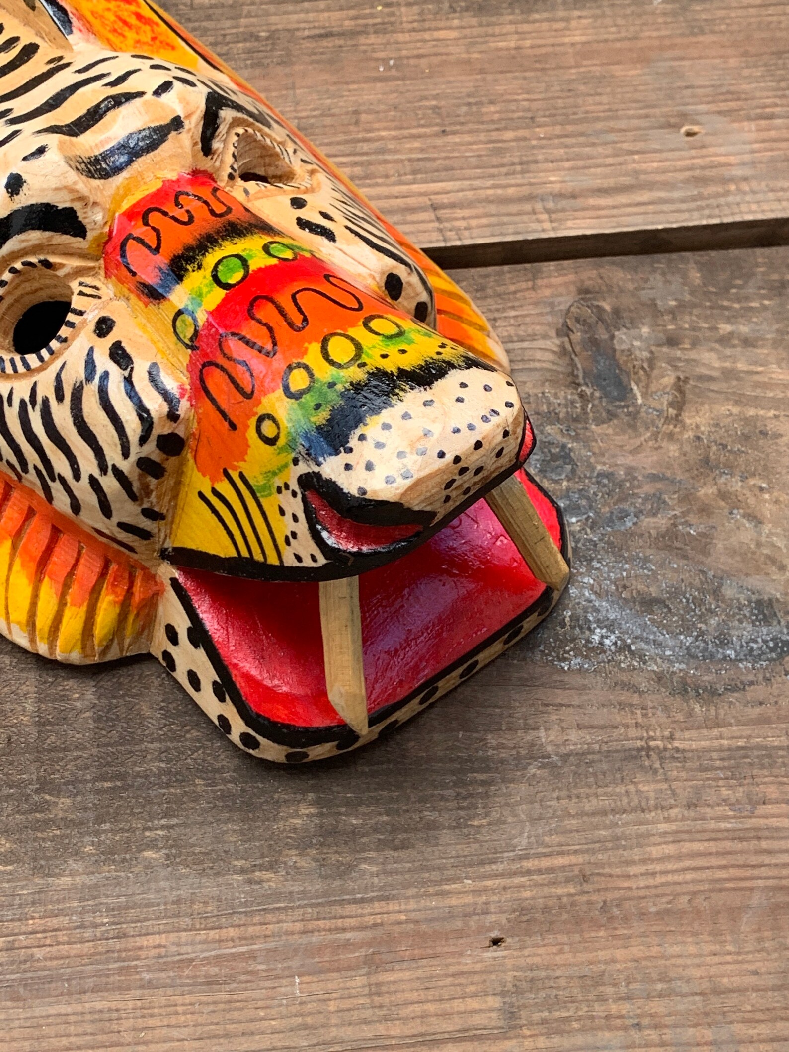 Cool Yellow and Black Lion Handcraft Guatemala Handmade | Etsy