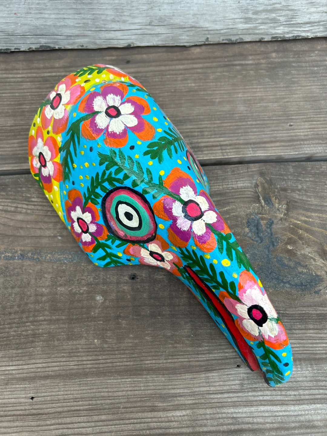 Sky Blue Toucan Home Decor Wood Decor Antler Decor Toucan Figure Home ...
