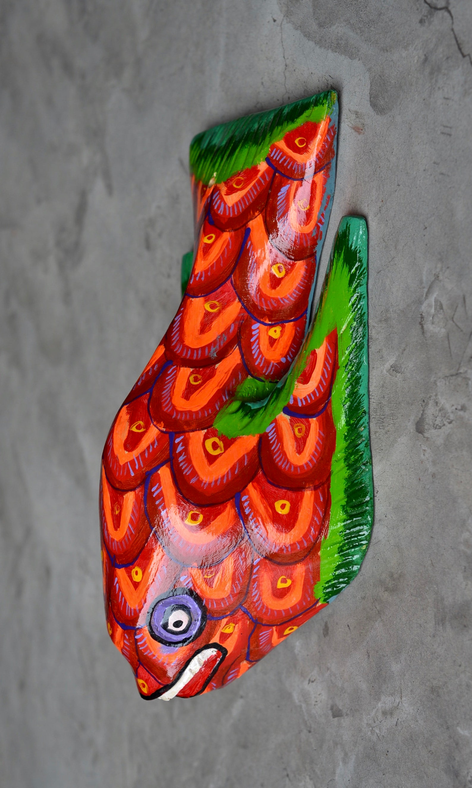 Fish Mask Fish Wooden Mask Home Decor Ethnic Decor | Etsy