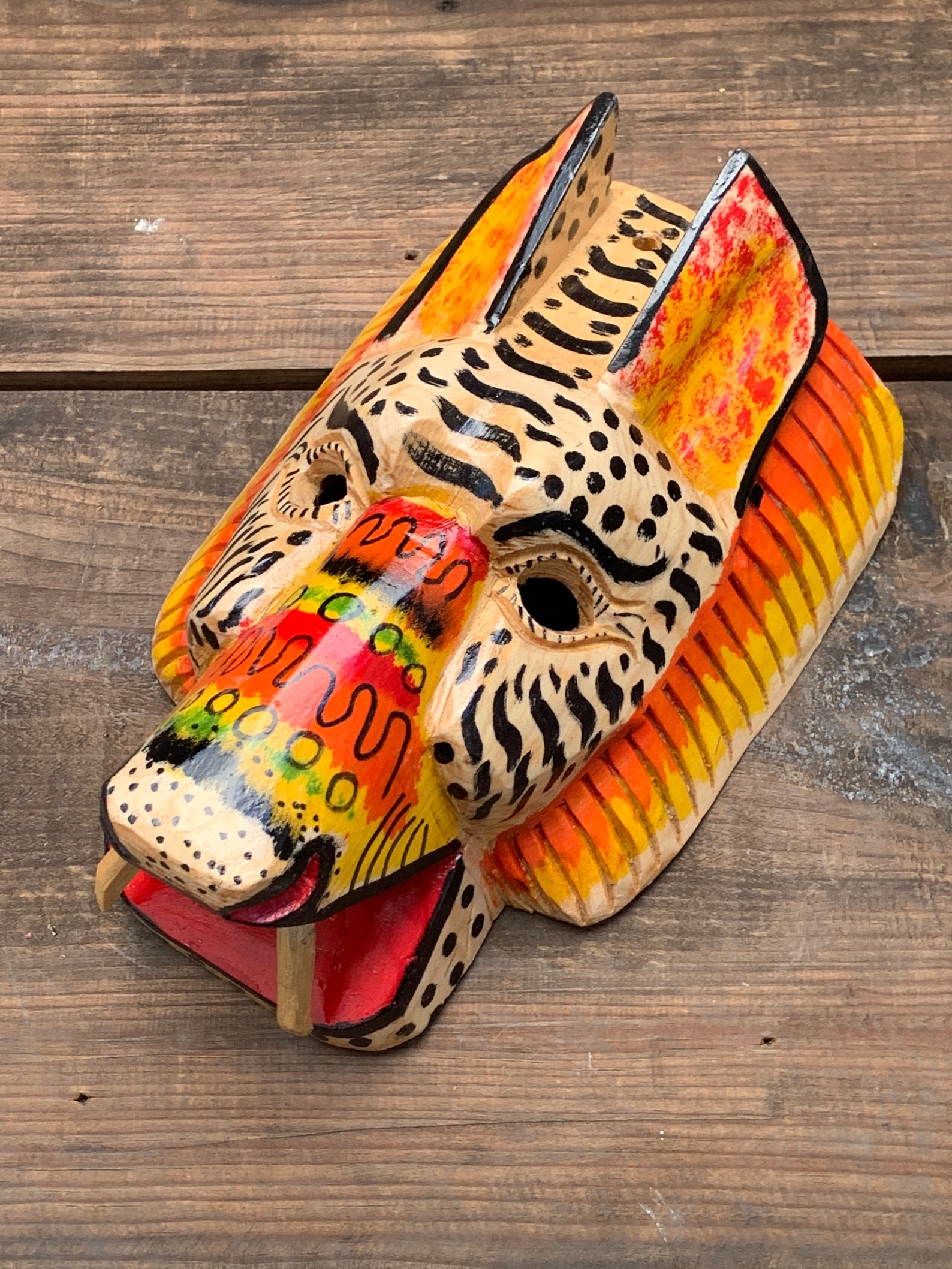 Cool Yellow and Black Lion Handcraft Guatemala Handmade | Etsy