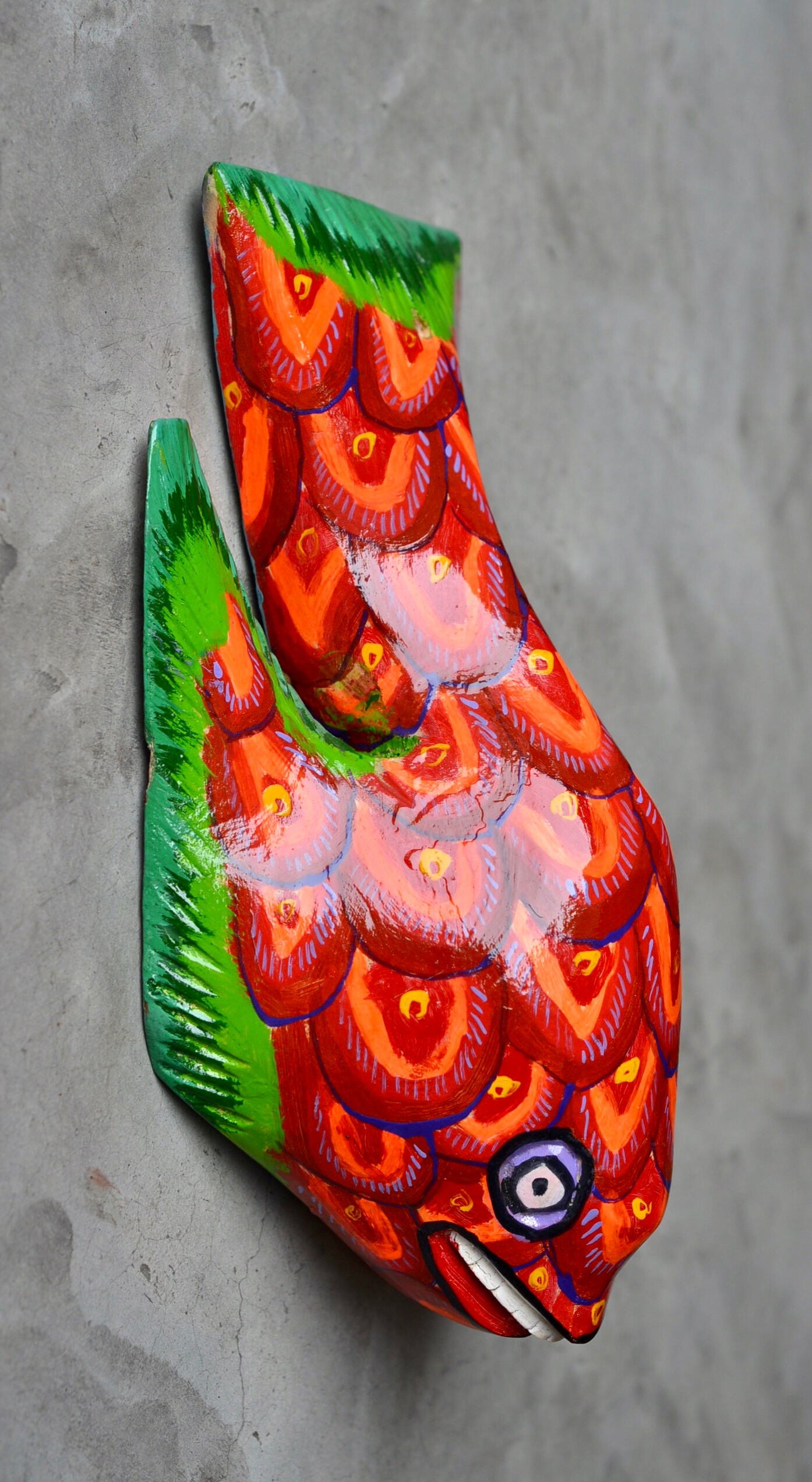 Fish Mask Fish Wooden Mask Home Decor Ethnic Decor | Etsy