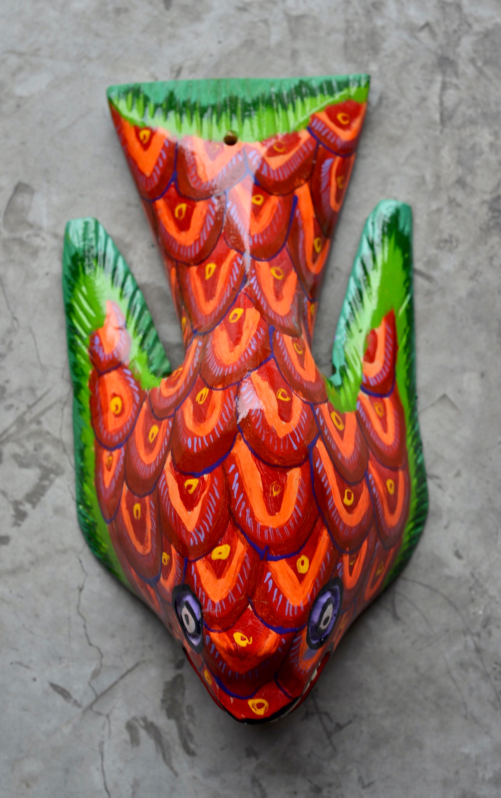 Fish Mask Fish Wooden Mask Home Decor Ethnic Decor | Etsy