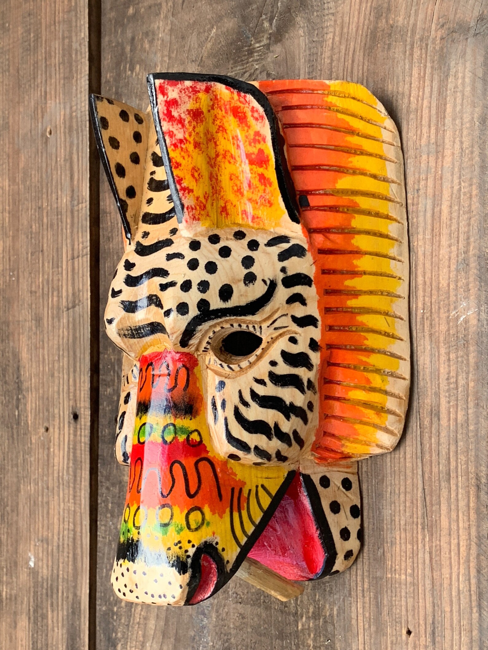 Cool Yellow and Black Lion Handcraft Guatemala Handmade - Etsy