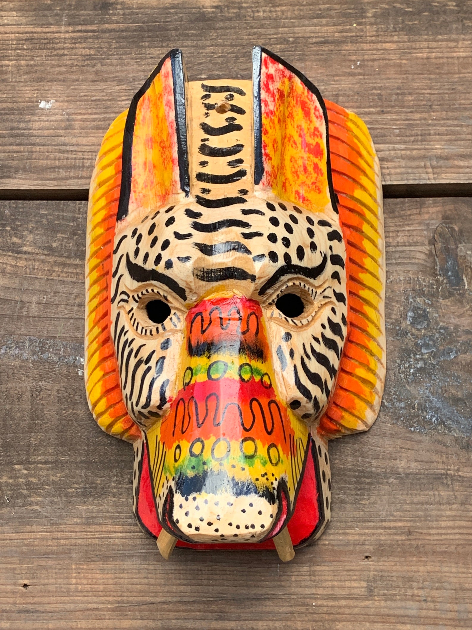 Cool Yellow and Black Lion Handcraft Guatemala Handmade - Etsy