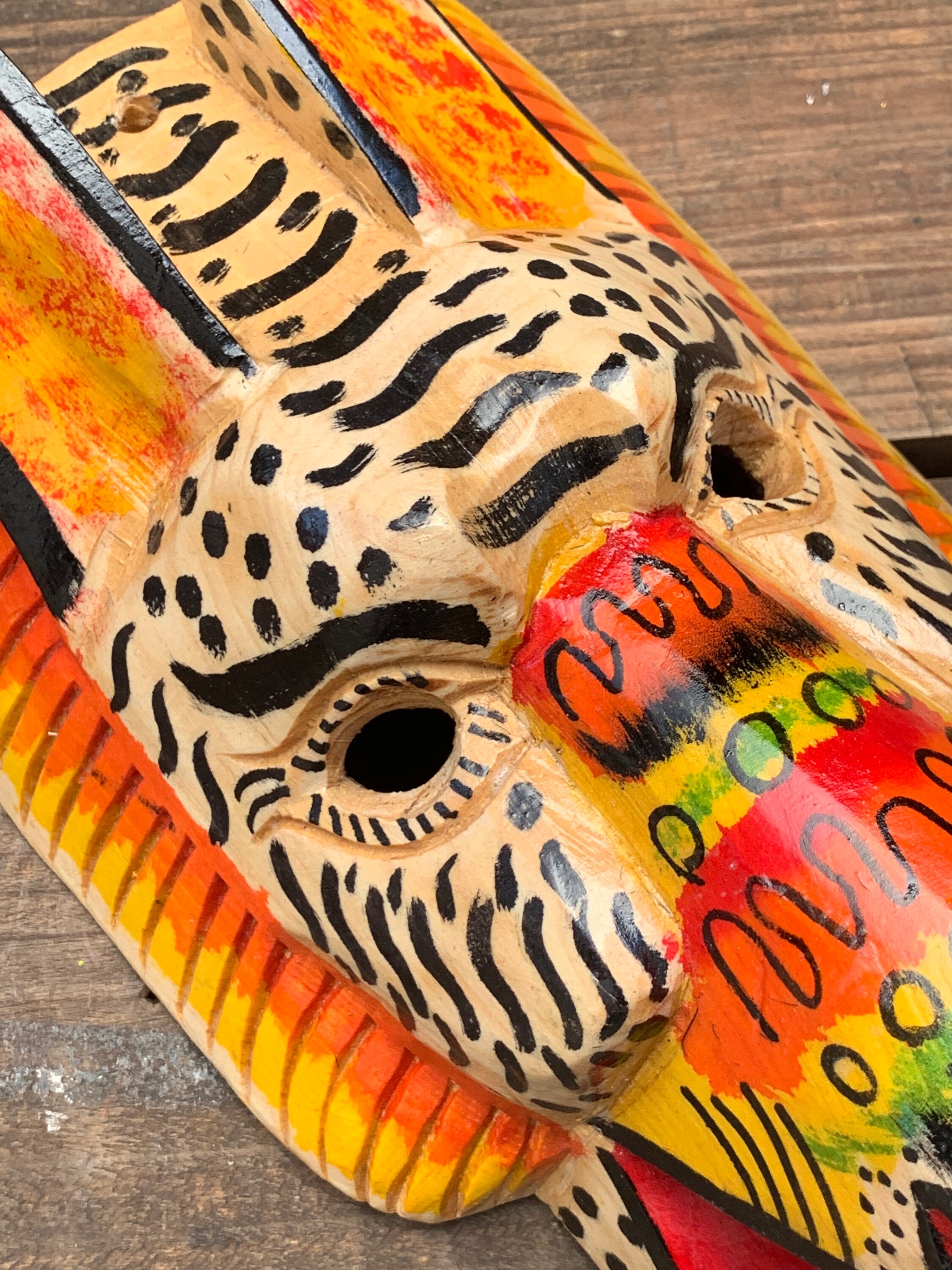 Cool Yellow and Black Lion Handcraft Guatemala Handmade - Etsy