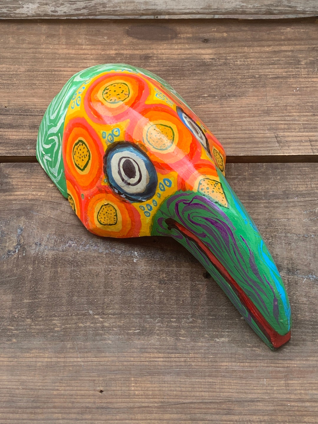 Jamaican Looking Toucan Toucan Mask Intervened Mask - Etsy