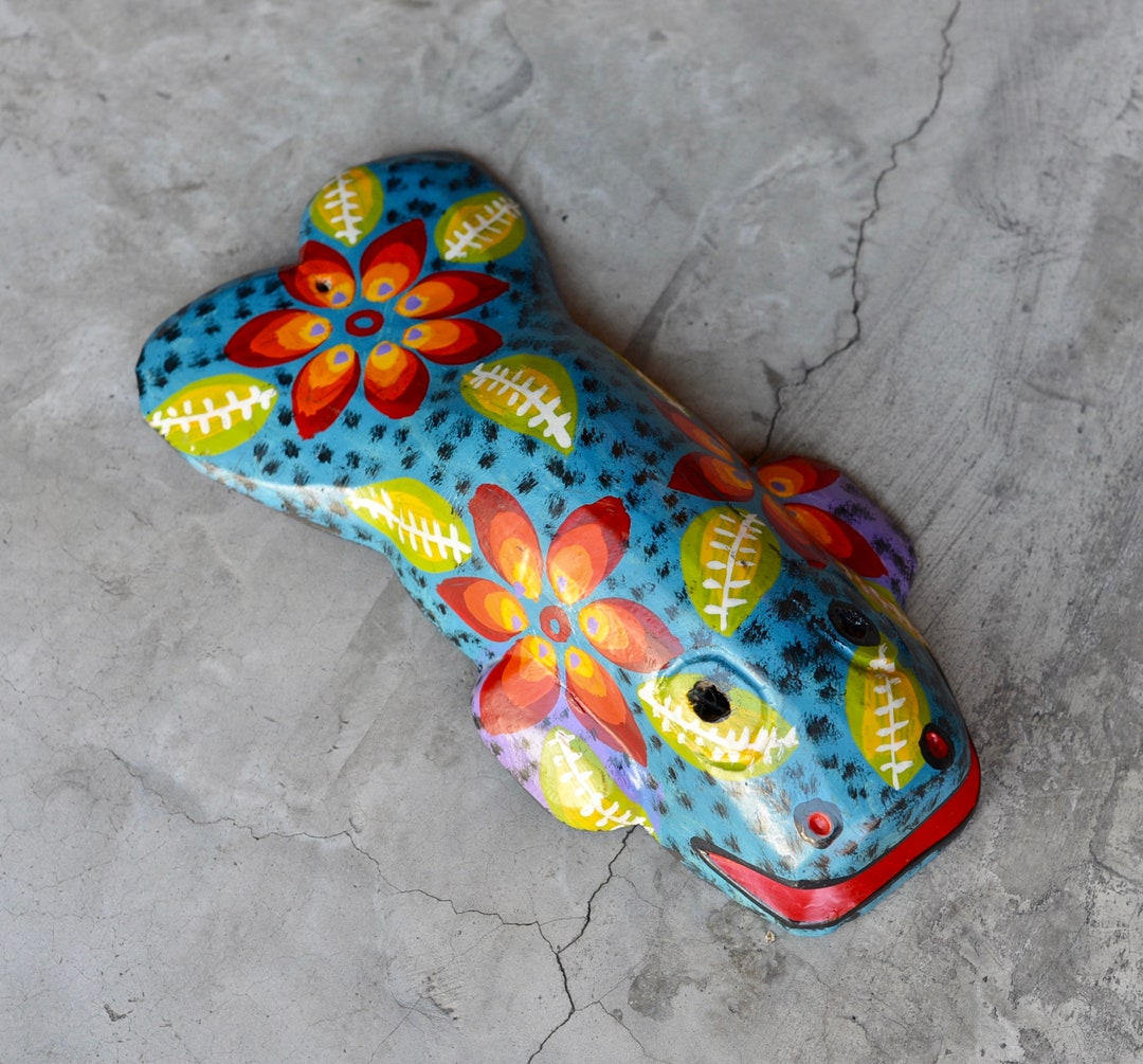 Smiley Blue Fish Fisk Mask Fish Handcraft Funny Mask Happy Fish ...