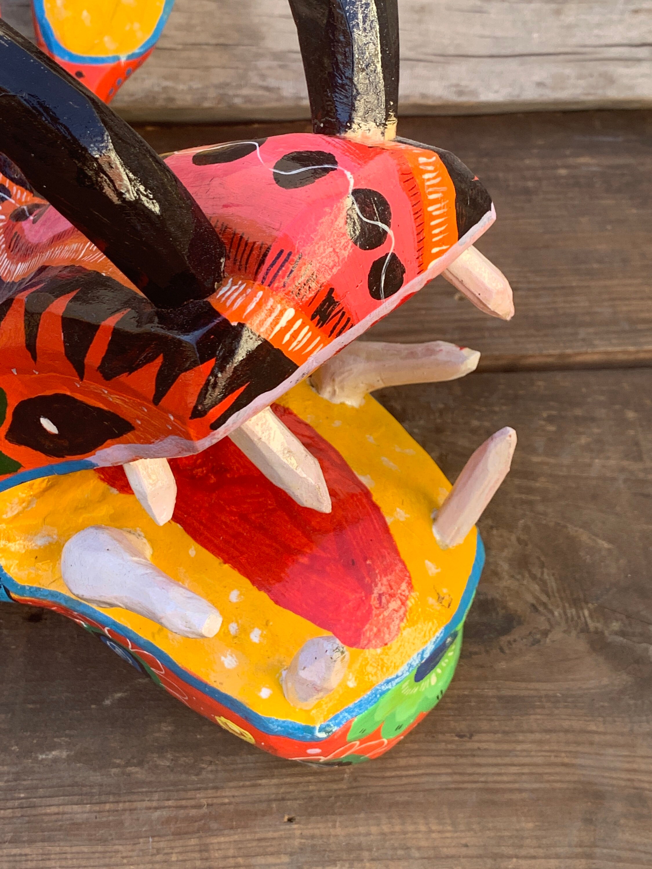 LARGE and Unique Guatemalan Dragon Mask Hand-carved - Etsy