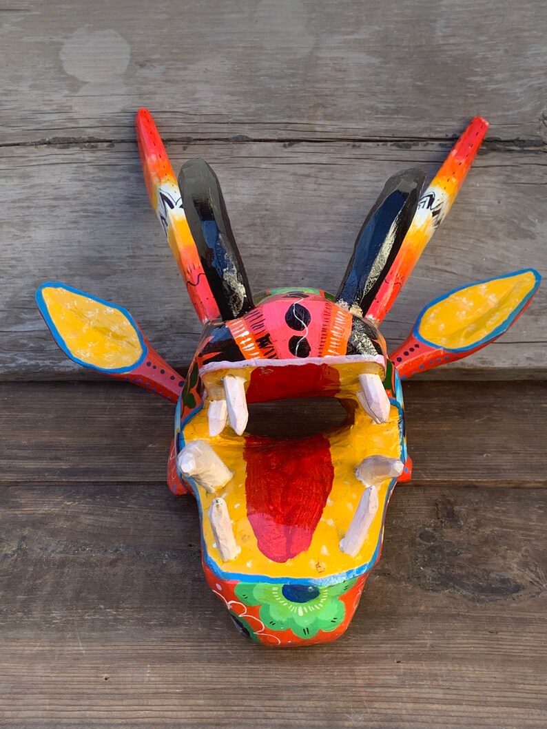 LARGE and Unique Guatemalan Dragon Mask Hand-carved - Etsy