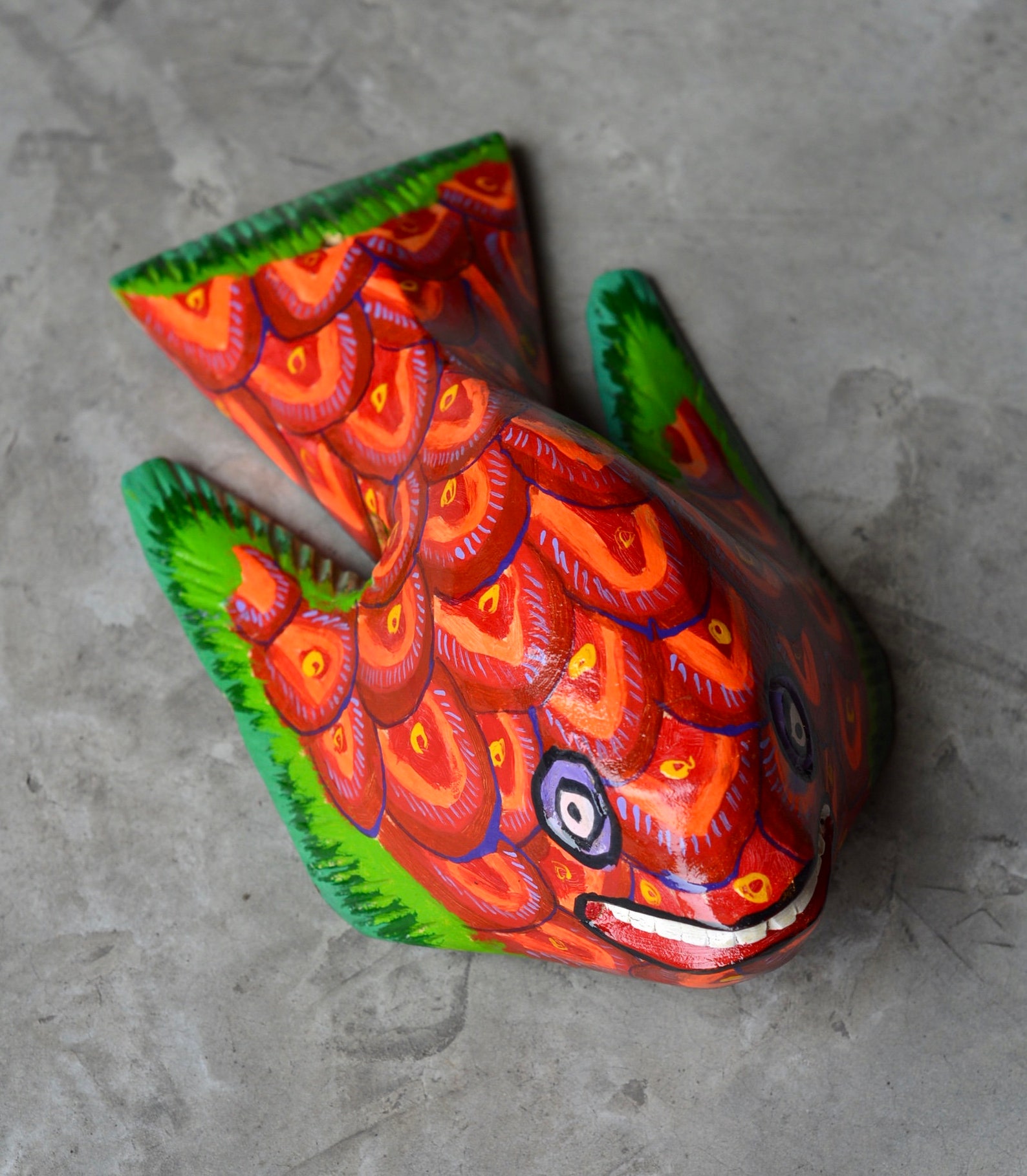 Fish Mask Fish Wooden Mask Home Decor Ethnic Decor | Etsy