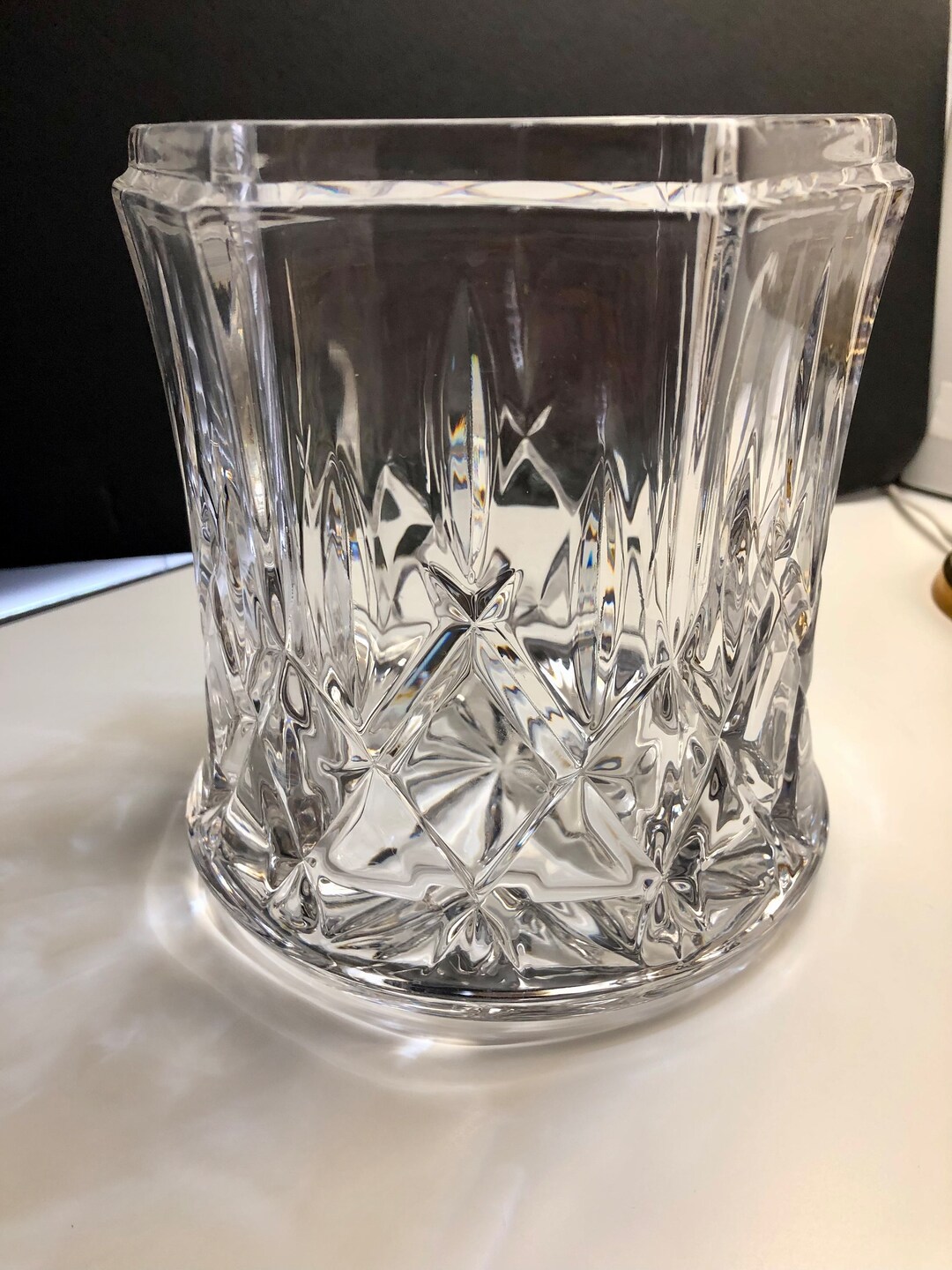 Lady Anne Biscuit Barrel No Lid / Gorham Crystal / Biscuit Barrel ...