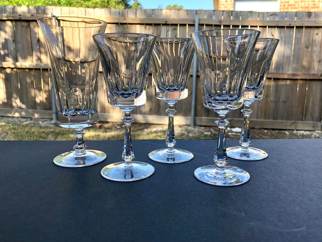 Gorham Crystal French Cathedral / Heavy Crystal Stemware / 4 - Etsy