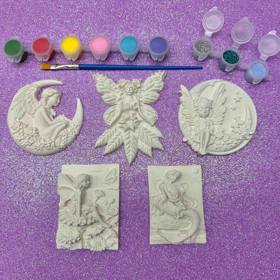 5 Paint Your Own Fairies Mythological Fairy Blanks for Creative Art ...