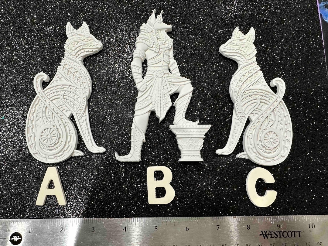 Egyptian Cats and Anubis Power / Paintable Crafts / Ancient Egyptian ...