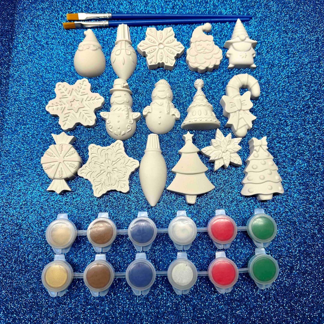 16 Christmas Paintable Figures / Paintable Crafts / Holiday Paint ...