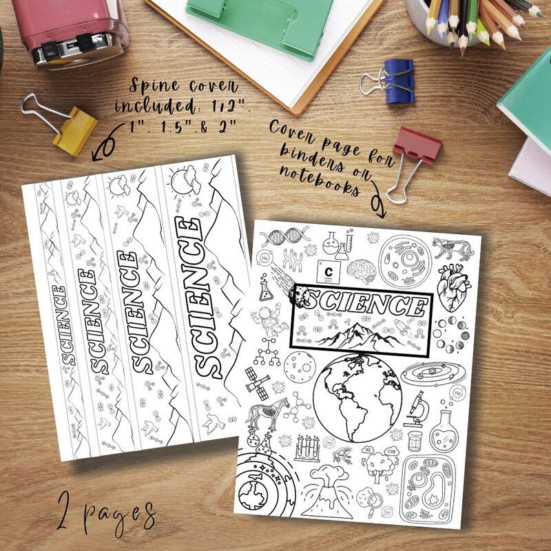 Science Binder Cover - Etsy