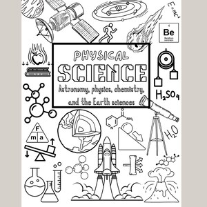 Back to School Physical Science Coloring Binder Cover - Etsy