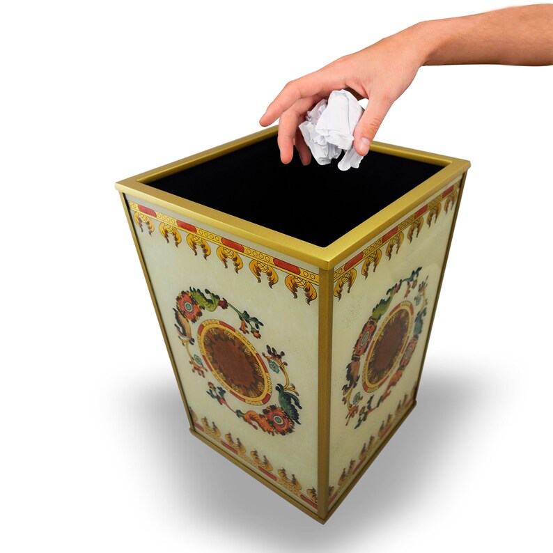 Decorative Kitchen Trash Can Traditional Italian Style With - Etsy