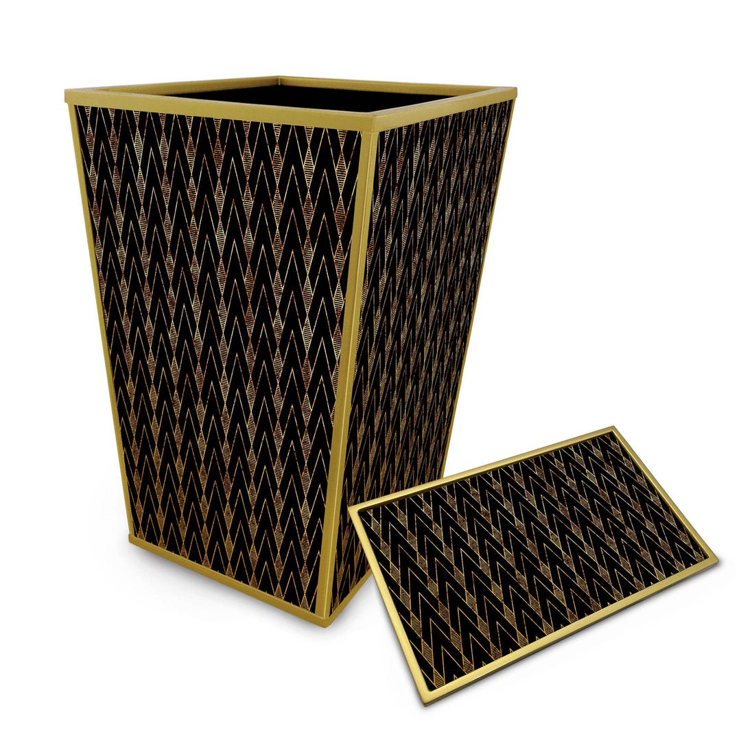 Art Deco Bathroom Set – Elegant Geometric Bathroom Décor – Decorative 2 ...