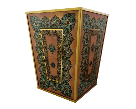 Vintage garbage can Persian Classic Design Handmade | Etsy