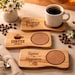 Coffee Lover's Coaster, Handcrafted Hardwood - Etsy