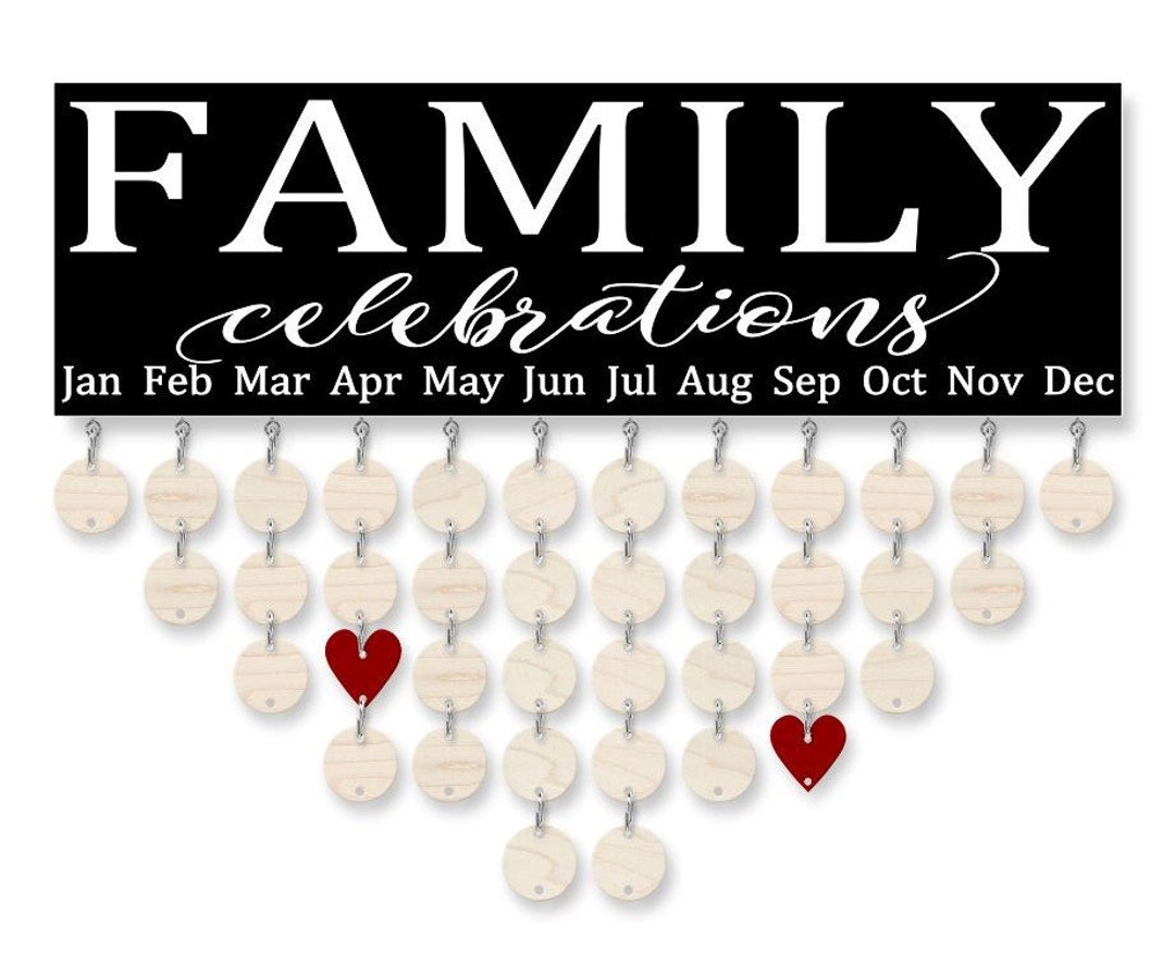 Family Celebration Board, Family Birthday Board, Grandparent Gifts ...