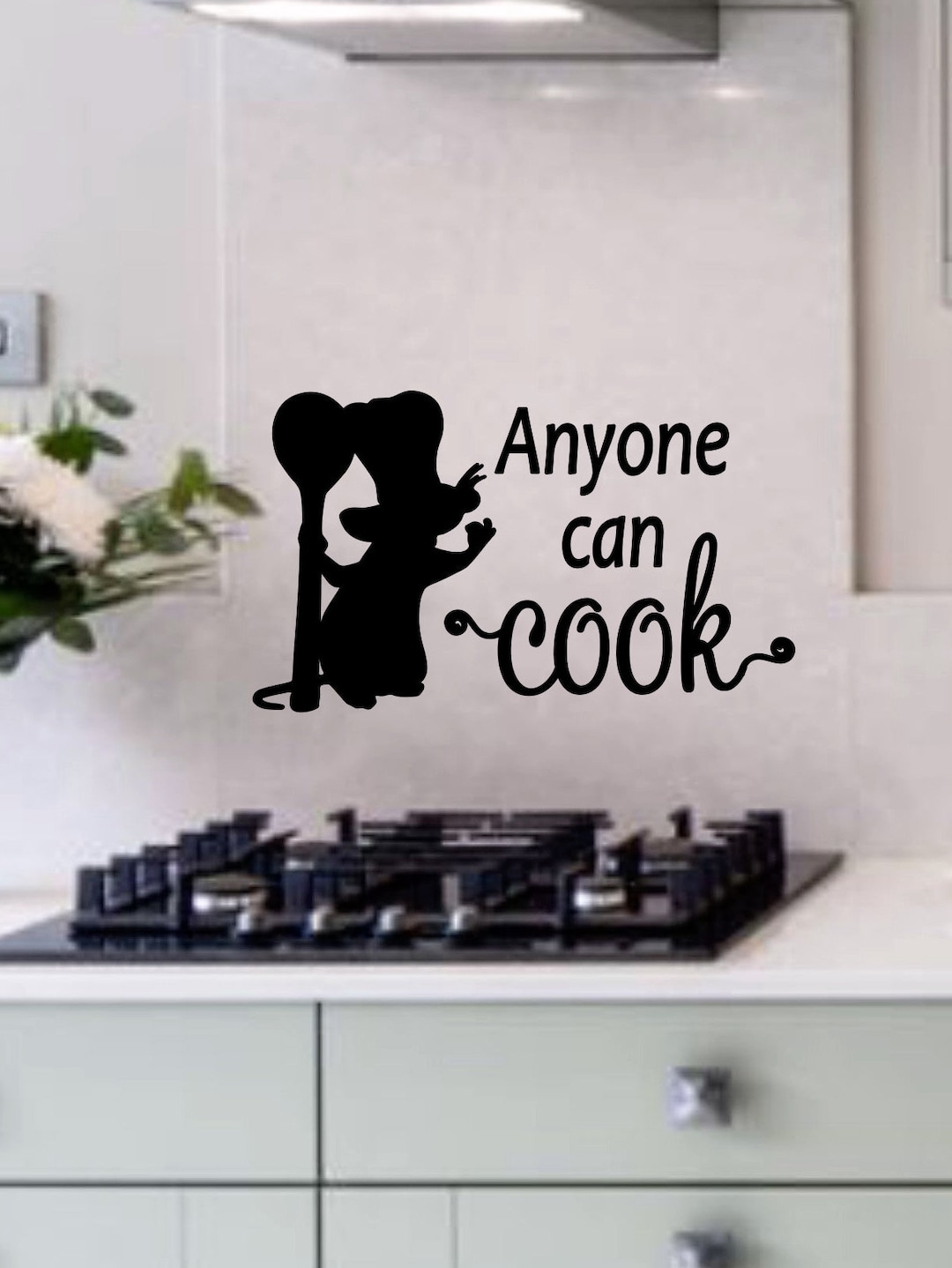 Remy With Optional Chef Hat Vinyl Wall Decal, Disney Wall Decal, Disney ...