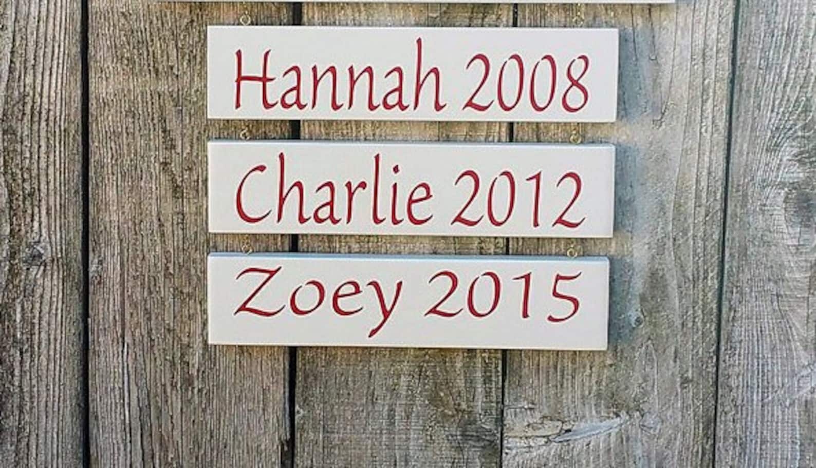 Add on Name Slat for Grandparents Sign With Metal Hardware - Etsy